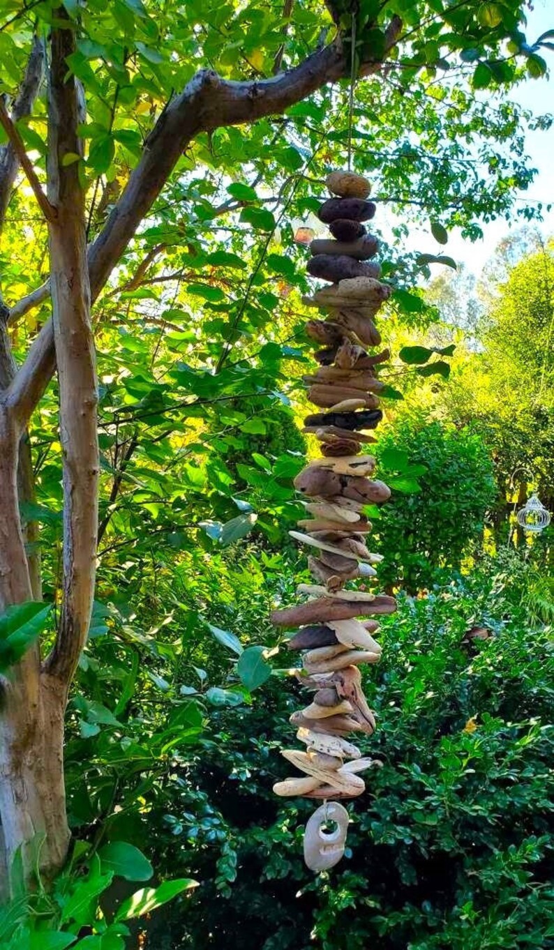 Sun & Sea Kissed Driftwood Mobile/valhalla Ladder/witches Ladder ...