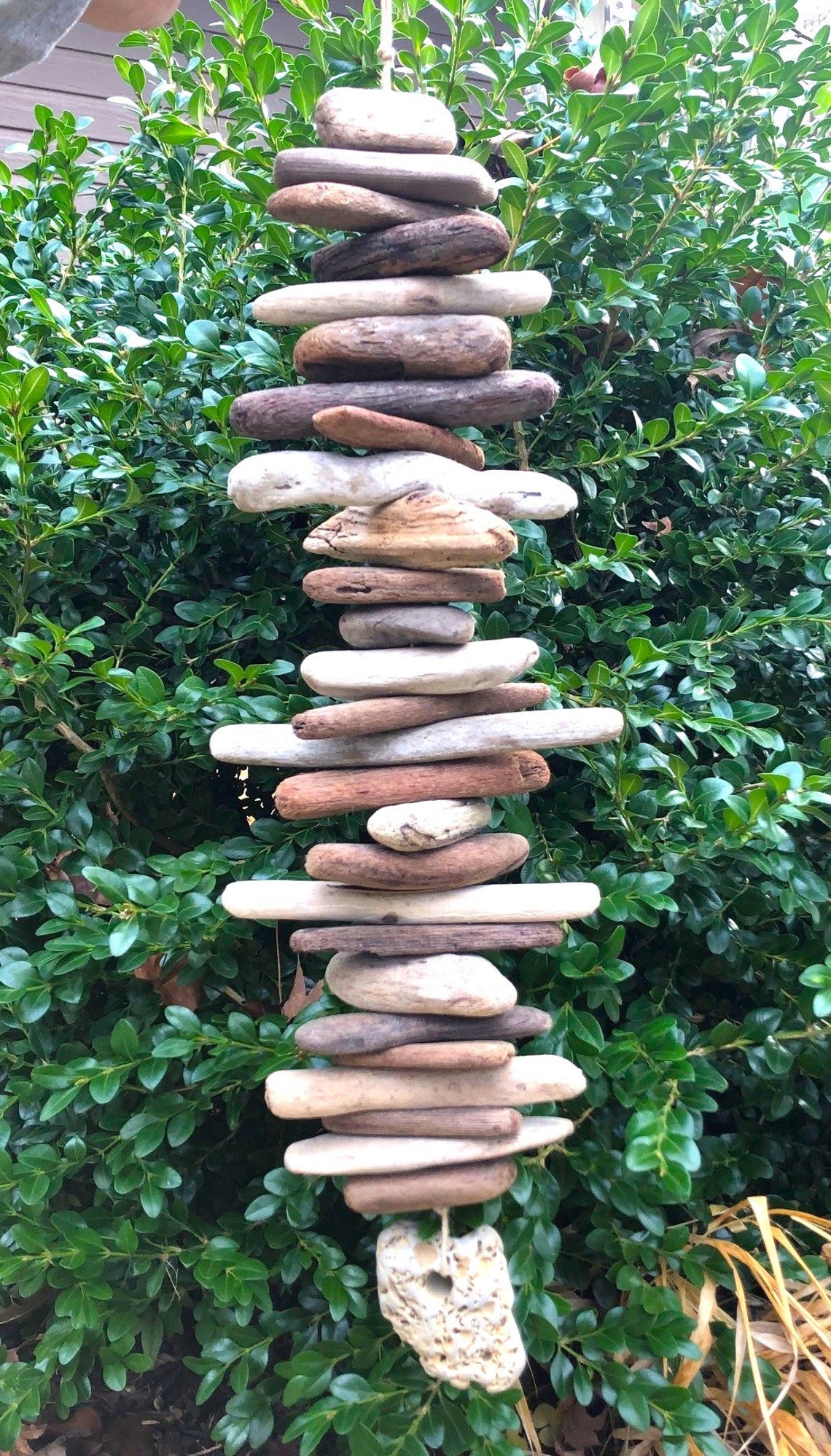 Li'l Heart of Stone Driftwood Mobile/valhalla Ladder/witches Ladder/art ...