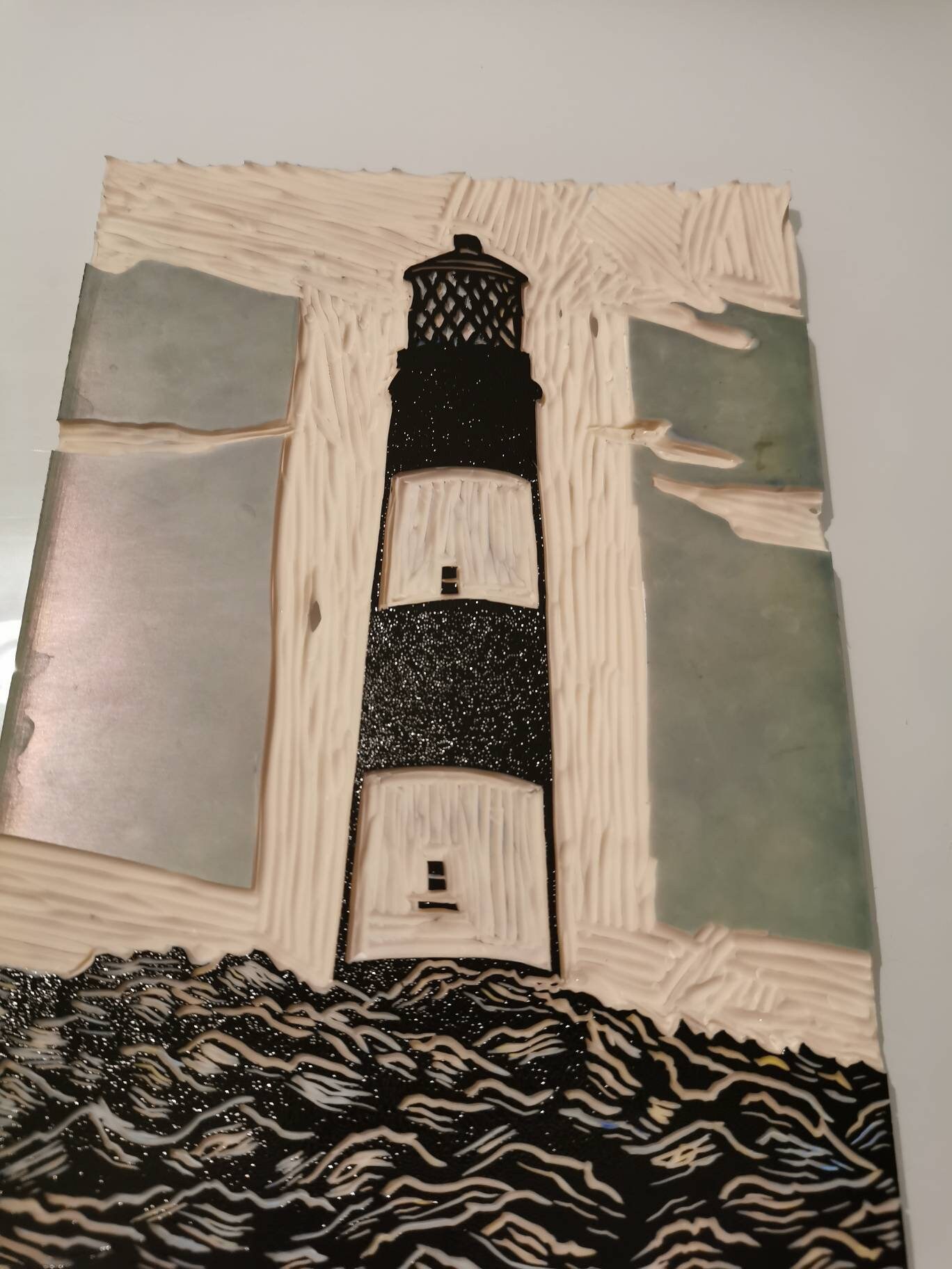 St Johns Point Lighthouse, Northern Ireland. A4 Lino Print. Wall Art ...