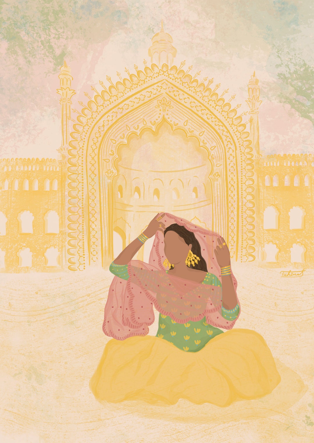 India Art Print: Haseen Haveli, Lucknow Wall Decor - Etsy Canada