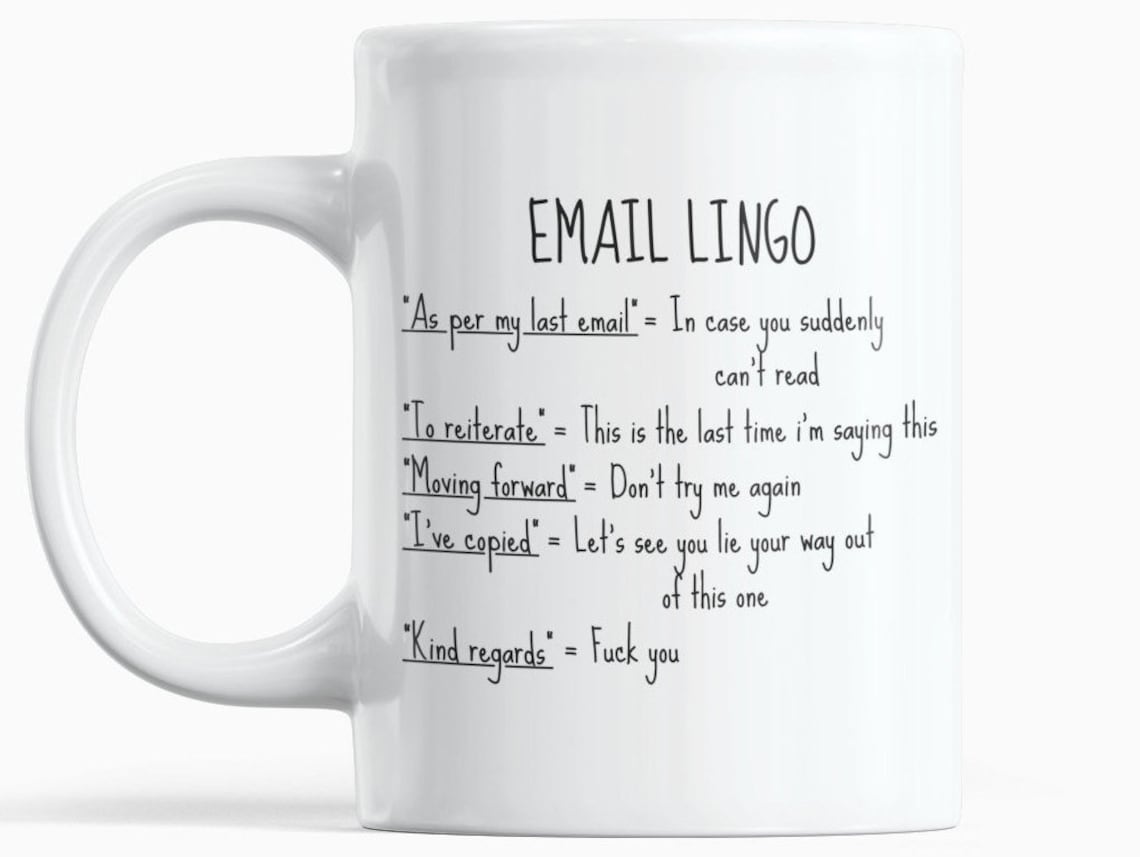 Corporate Email Lingo Mug Office Mug Work Mug Funny Etsy UK corporate-email-lingo-mug-office-mug-work-mug-funny-etsy-uk