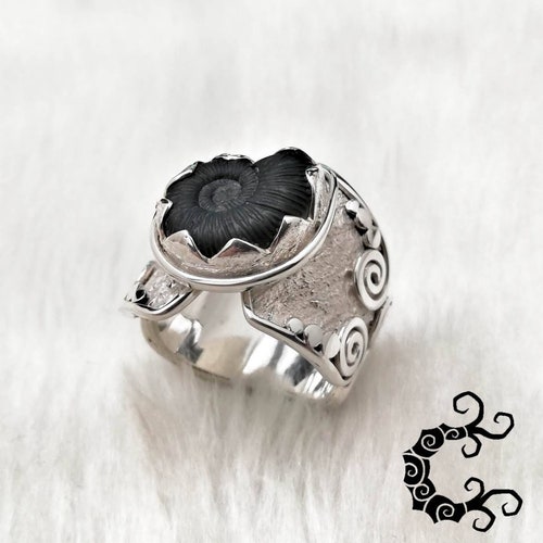 Dainty Fossil Ring - Etsy