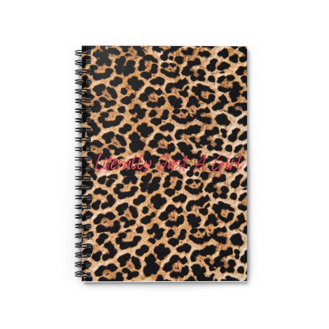 Cheetah Print Spiral Notebook for Stylish Notes, Journal, School ...