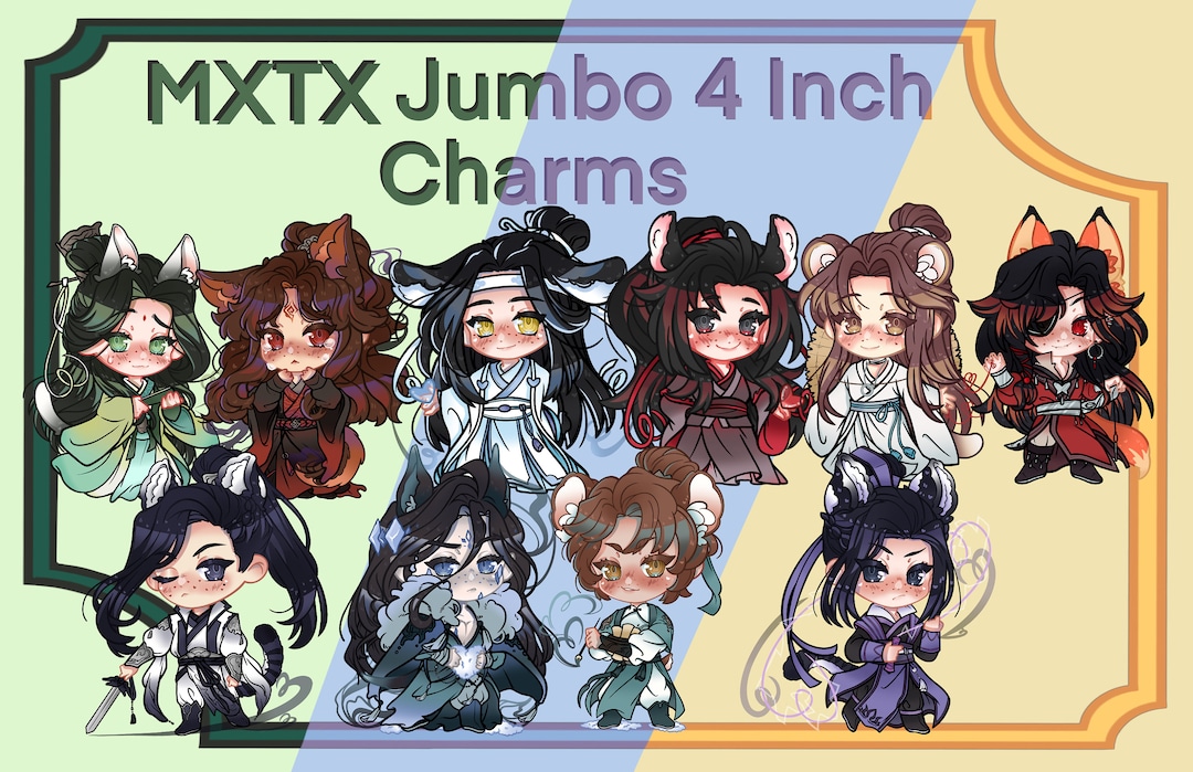 MXTX 4" Inch Jumbo Charms and Stickers Svsss/mdzs/tgcf - Etsy