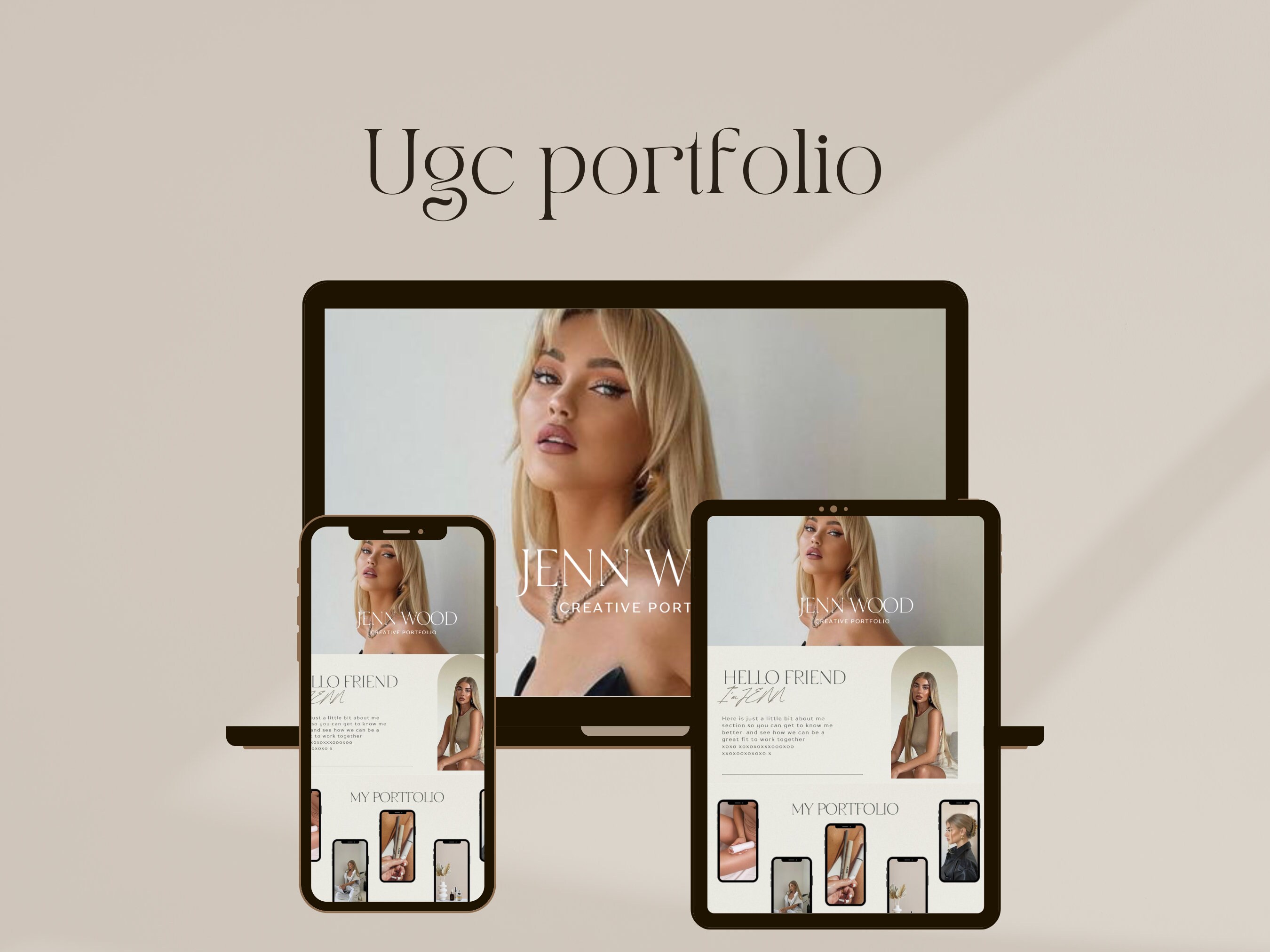 Ugc Creator Portfolio Template - Etsy