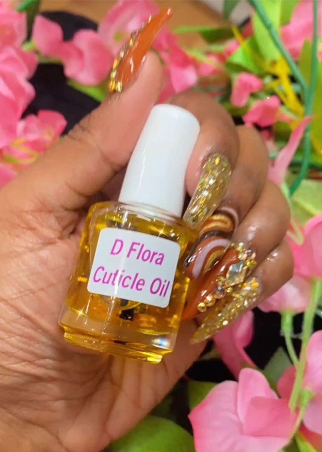 D Flora 24K Cuticle Oil Pen & Nail Polish Bottle Applicator - Etsy