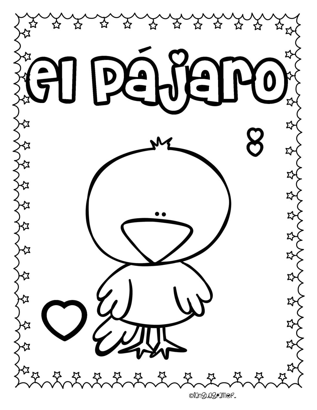 Fun Spanish Animal Coloring Sheets. - Etsy