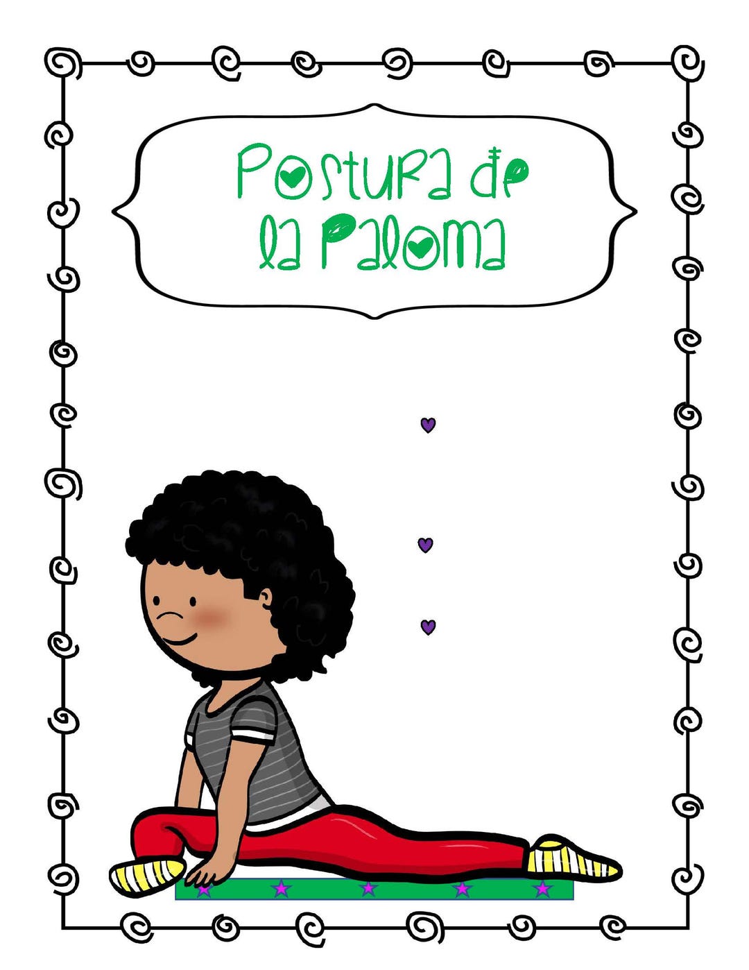 14 Kids Yoga Poses in Spanish Along With 14 Kids Spanish Yoga Poses ...