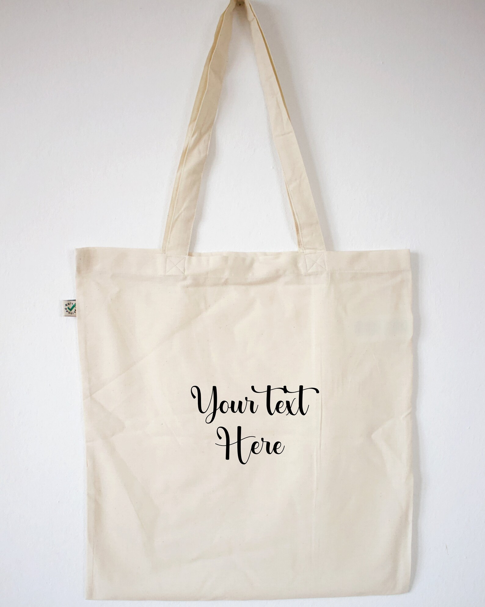 Custom Tote Bag With Your Text - Personalized Tote Bag With Your Text ...