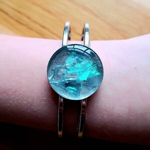 Green River Glass Sea Glass Cuff Resin Bracelet Glass Jewelry Gift for ...