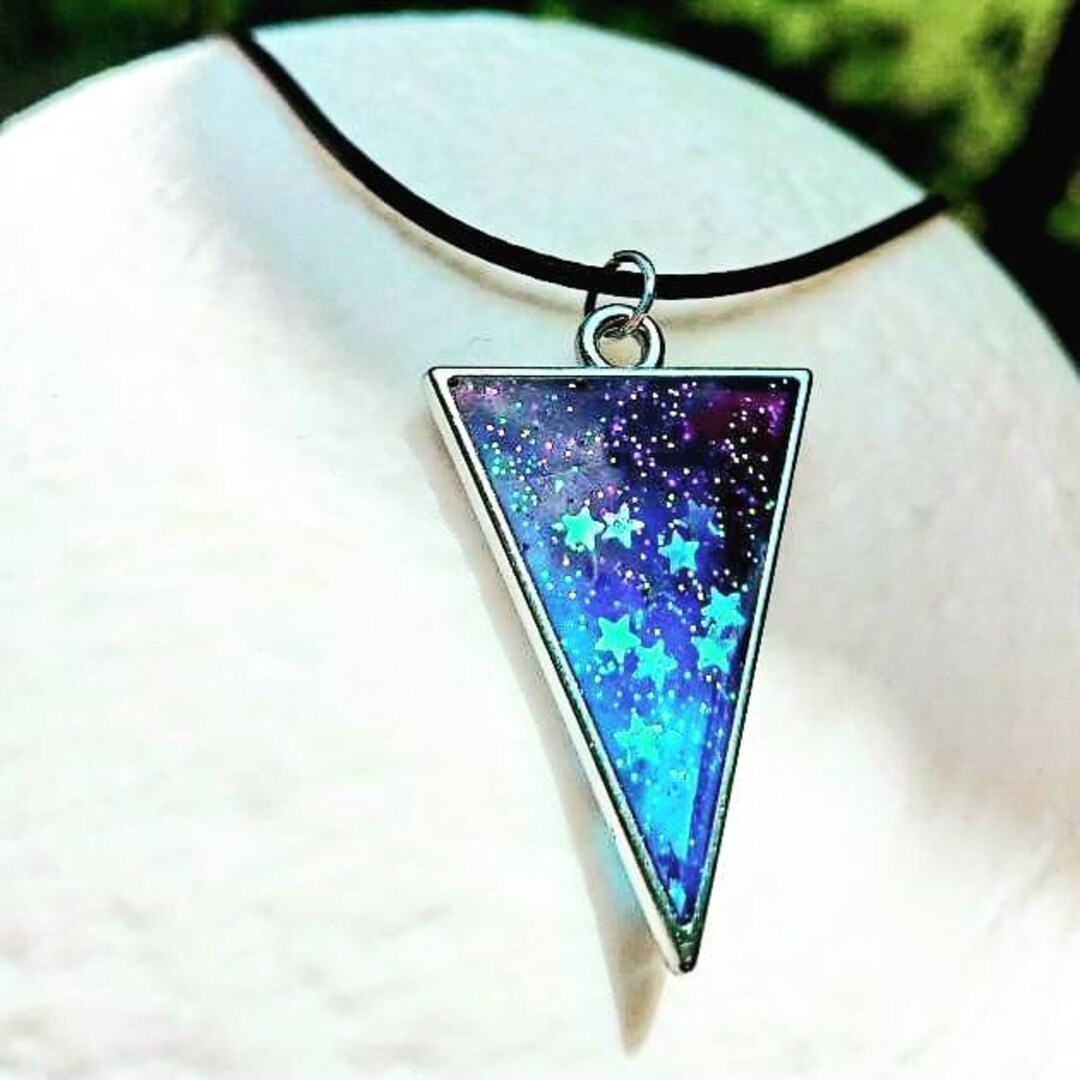 Galaxy Star Necklace Celestial Space Jewelry Nebula Pendant - Etsy