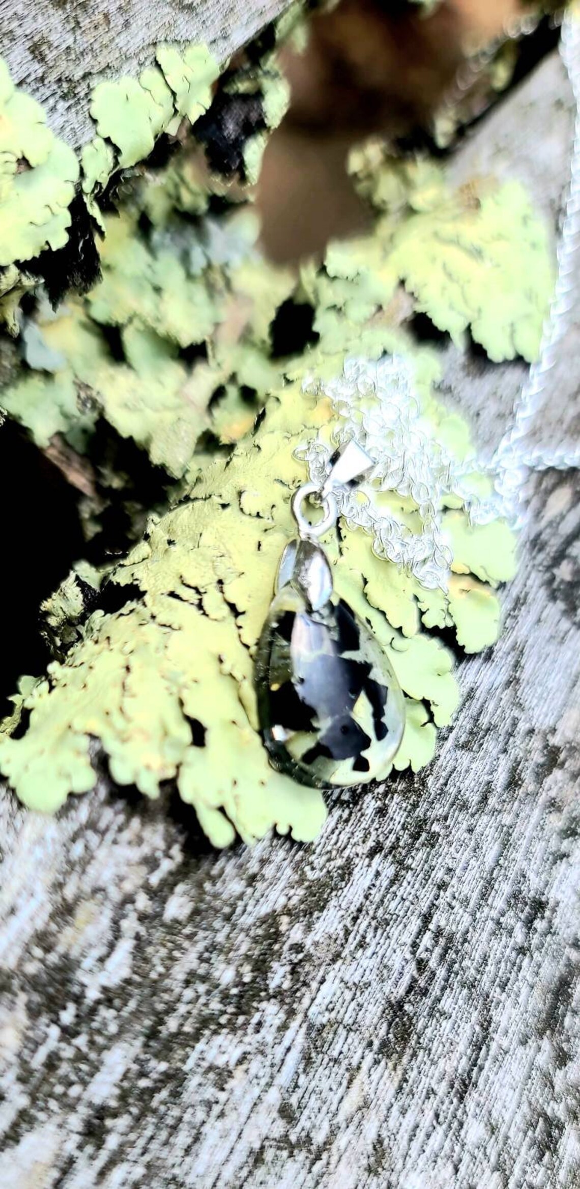 Coal Jewelry Pieces Real Coal Teardrop Heart Resin Pendant | Etsy