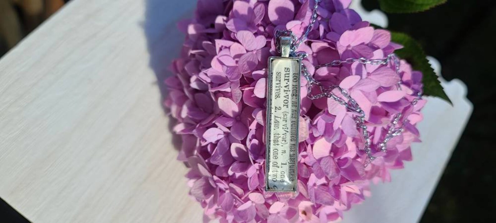 SURVIVOR Word Necklace Dictionary Page Pendant Gift for Her - Etsy