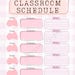 Classroom Schedule Gingham Style - Etsy