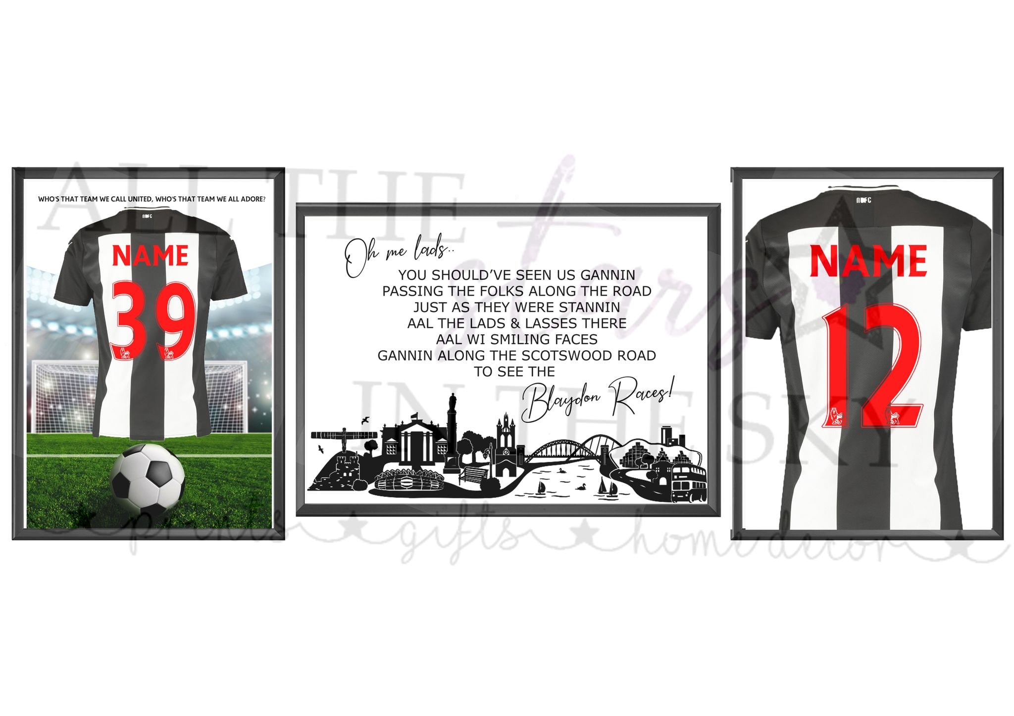 Nufc Home Print Wall Art Home Decor Newcastle Prints Home Inspo Prints ...