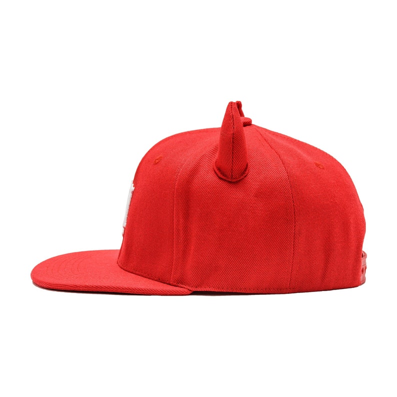Horns Snapback Hat Devil Red - Etsy