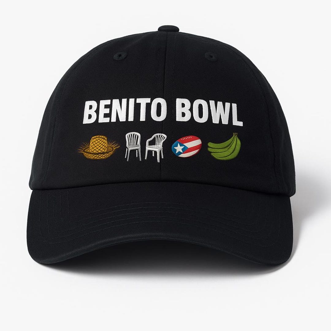 Benito Bowl Superbowl Puerto Rico Otto Hat 2 Toned Hat Cap Boricua DTFM ...