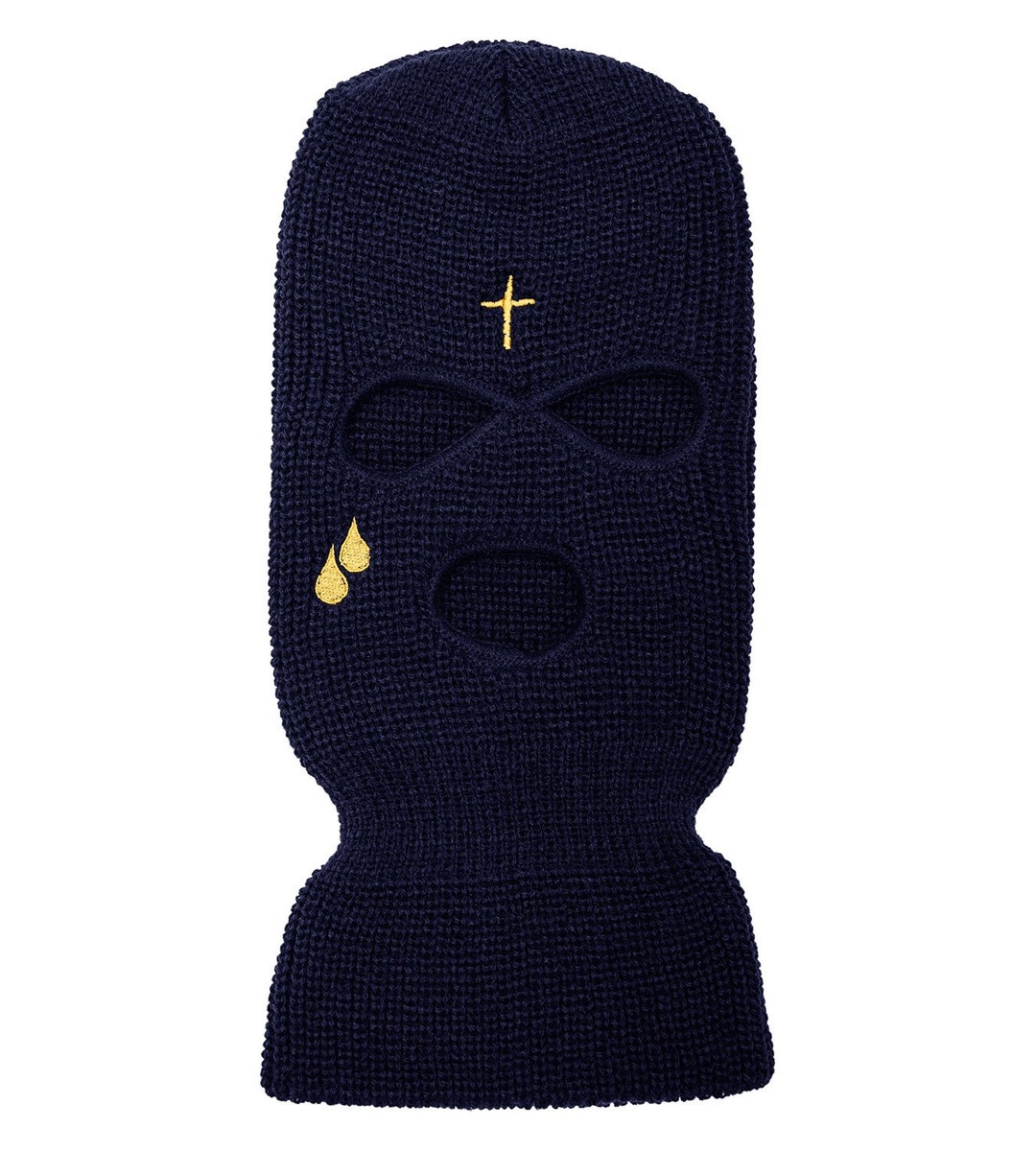 Blue Pain Ski Mask Balaclava Bally Tear Drops - Etsy