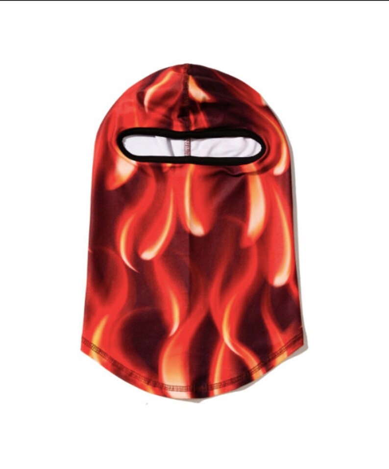 Flames Ski Mask Ninja Shiesty Yeet Mask - Etsy