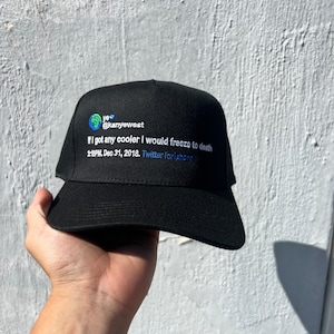 Custom TWEET Hat Kanye West Twitter - Etsy