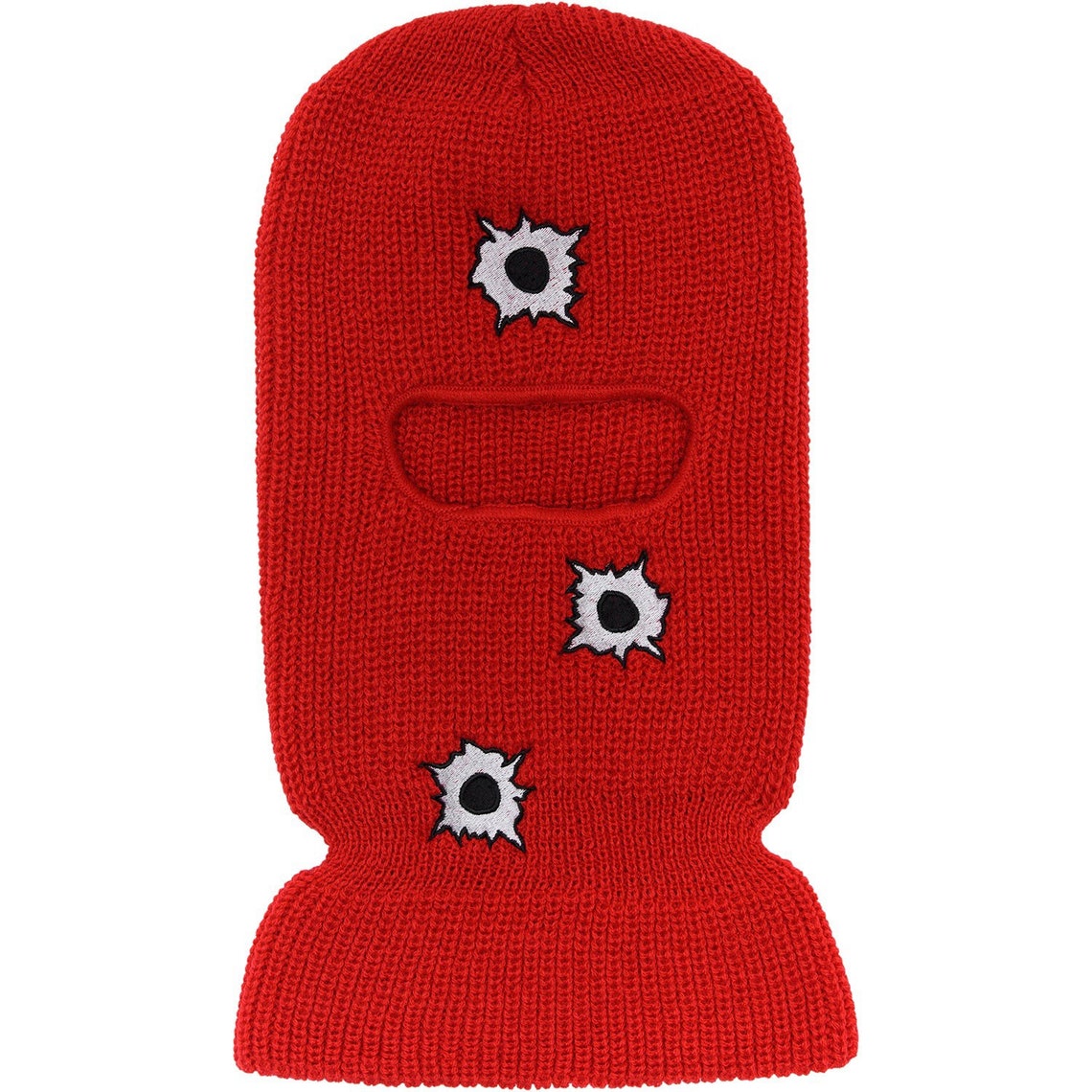 Gunshots One Hole Ski Mask Red - Etsy