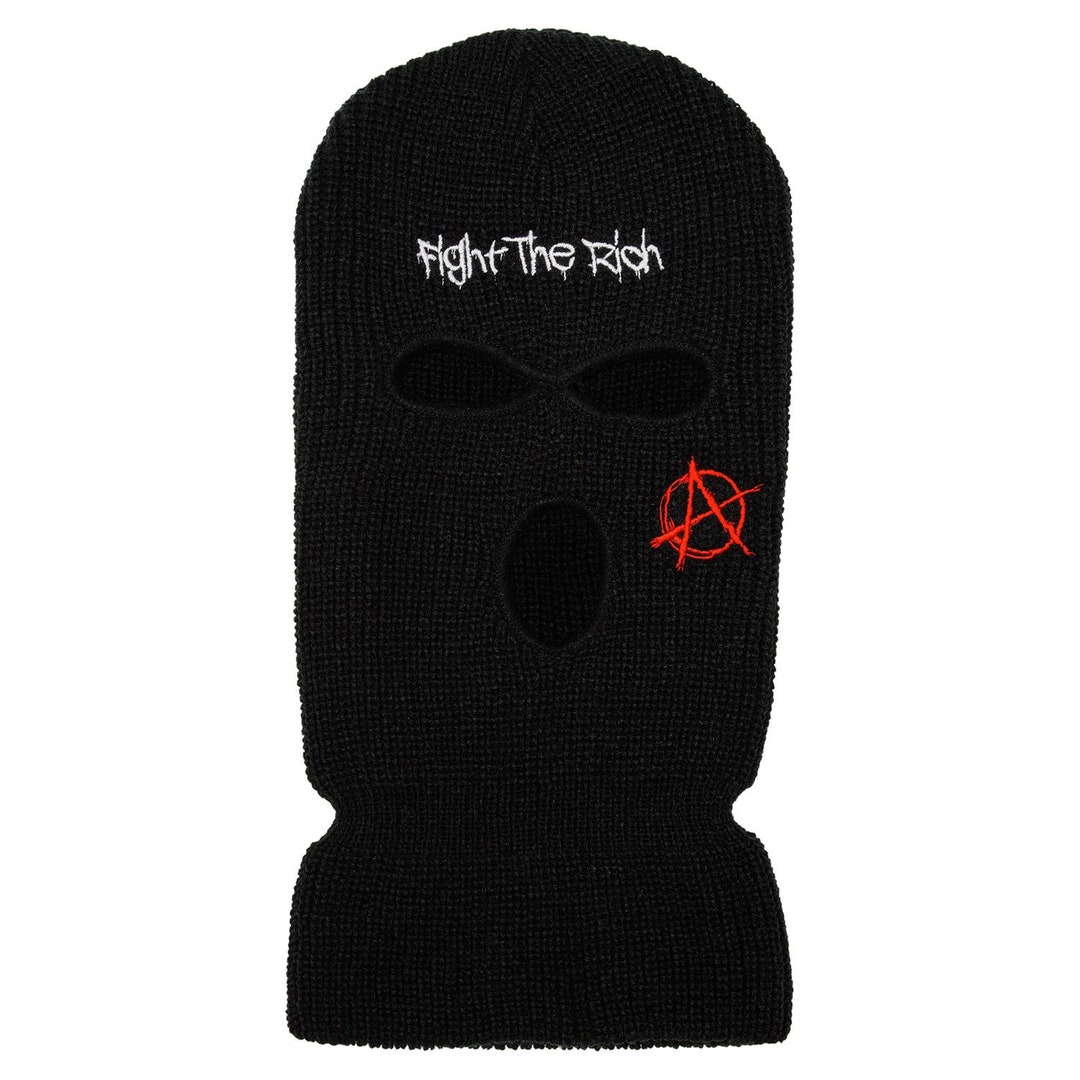 Fight the Rich Ski Mask - Black - Etsy