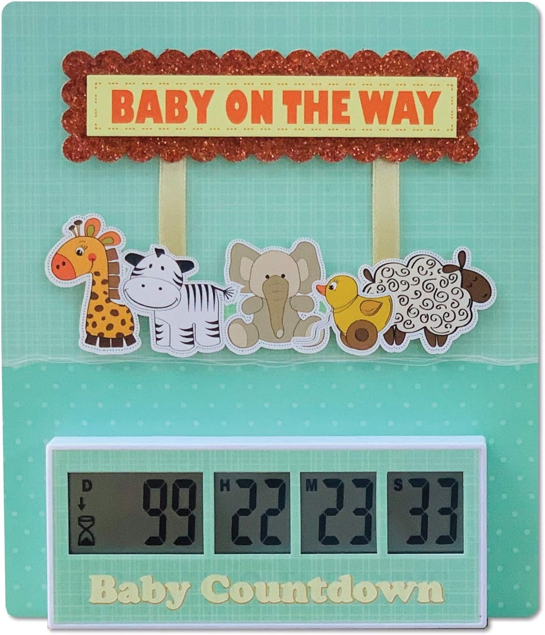 Baby Due Date Announcement Digital Countdown Card - Etsy