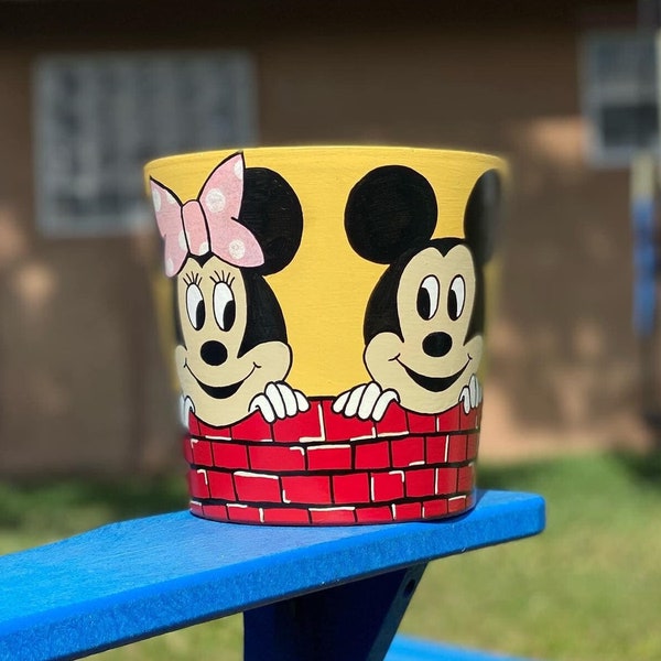 Mickey Mouse Planter - Etsy