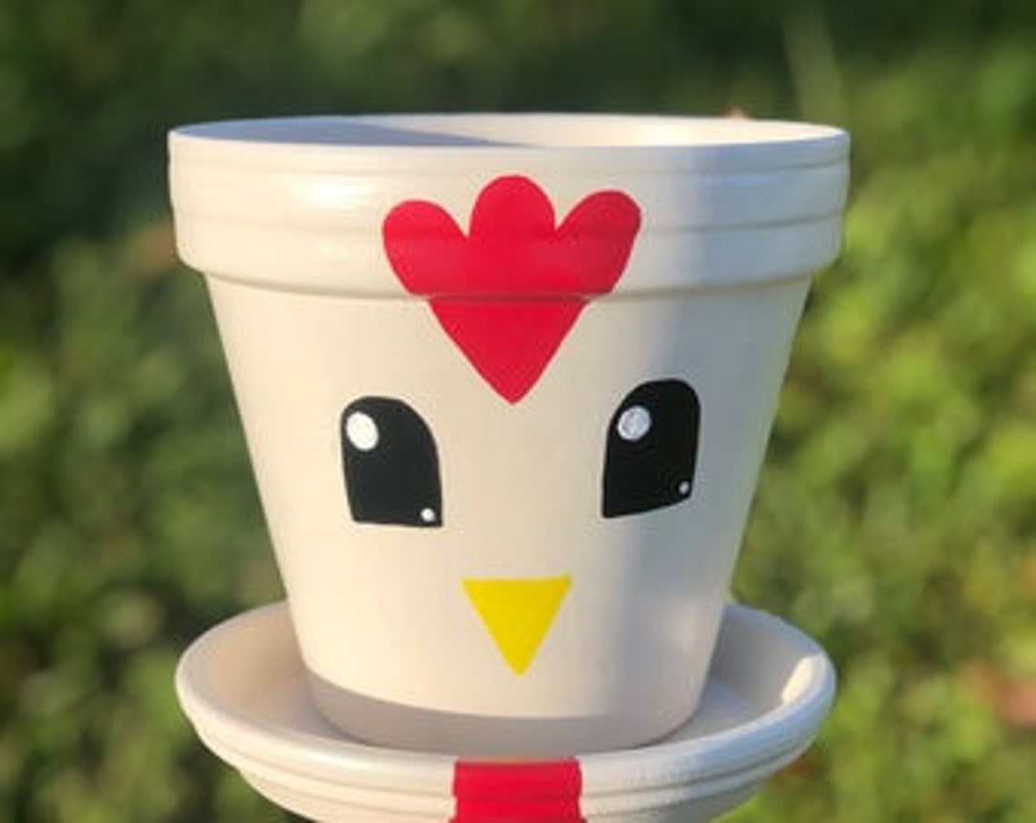 Farm Animal Themed Hand Painted Terracotta Pot Saucer Set 6 - Etsy