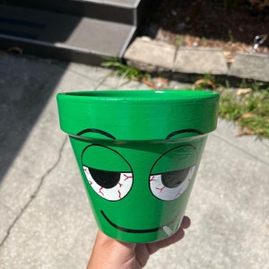 Stoner Frog Terra Cotta Flower Pot - Etsy