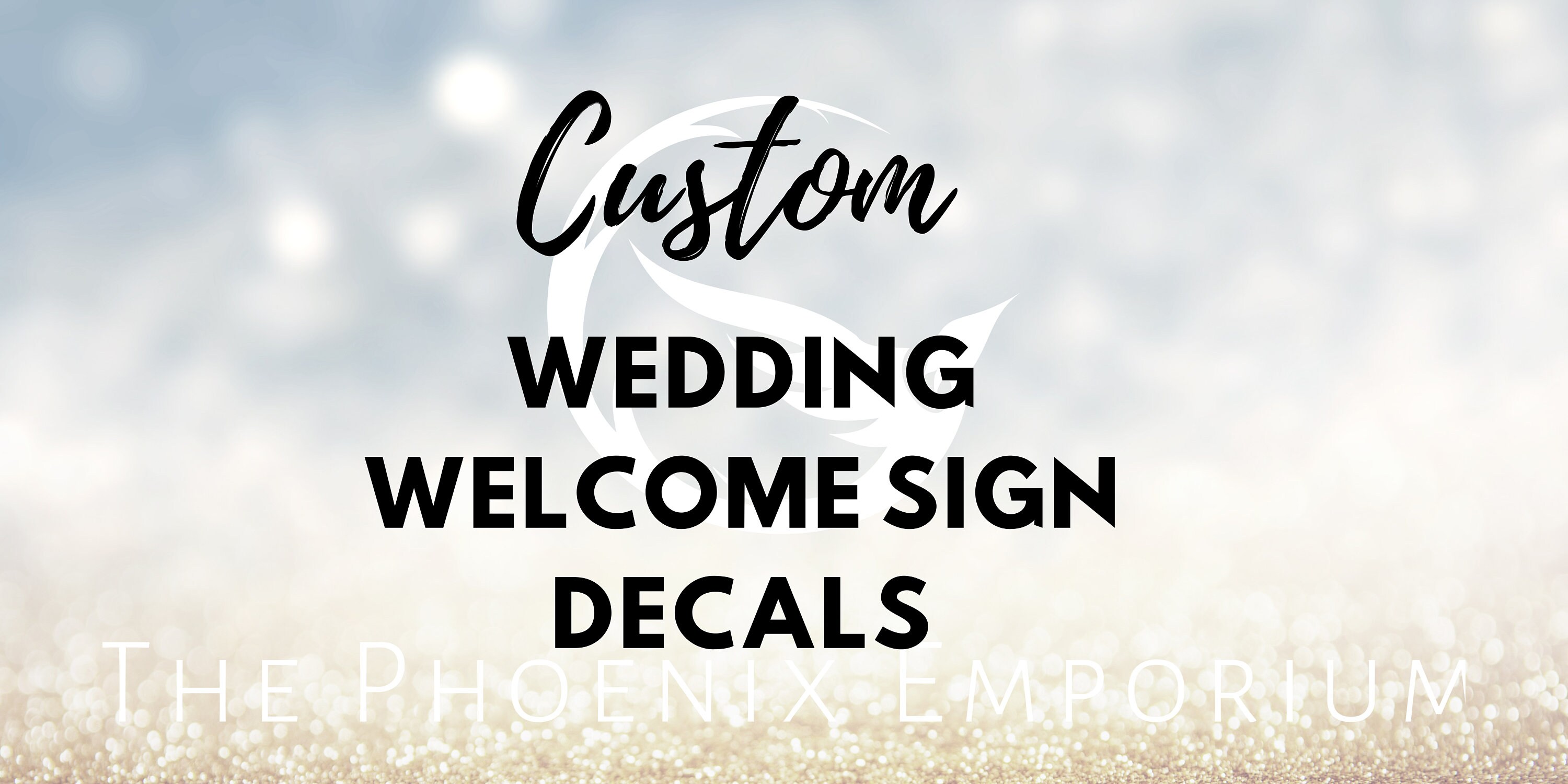 Custom Designed Wedding Vinyl Decal Personalised With Your | Etsy UK