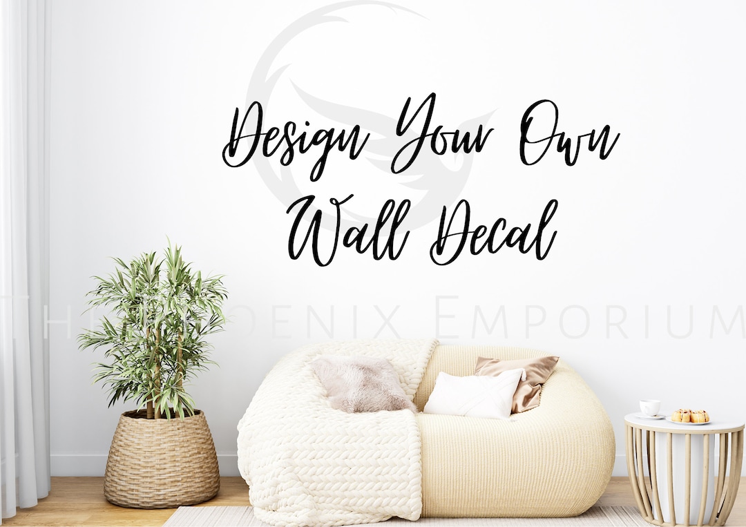 Personalised Wall Sticker, Design Your Own Wall Art, Quote, Decal - Etsy UK