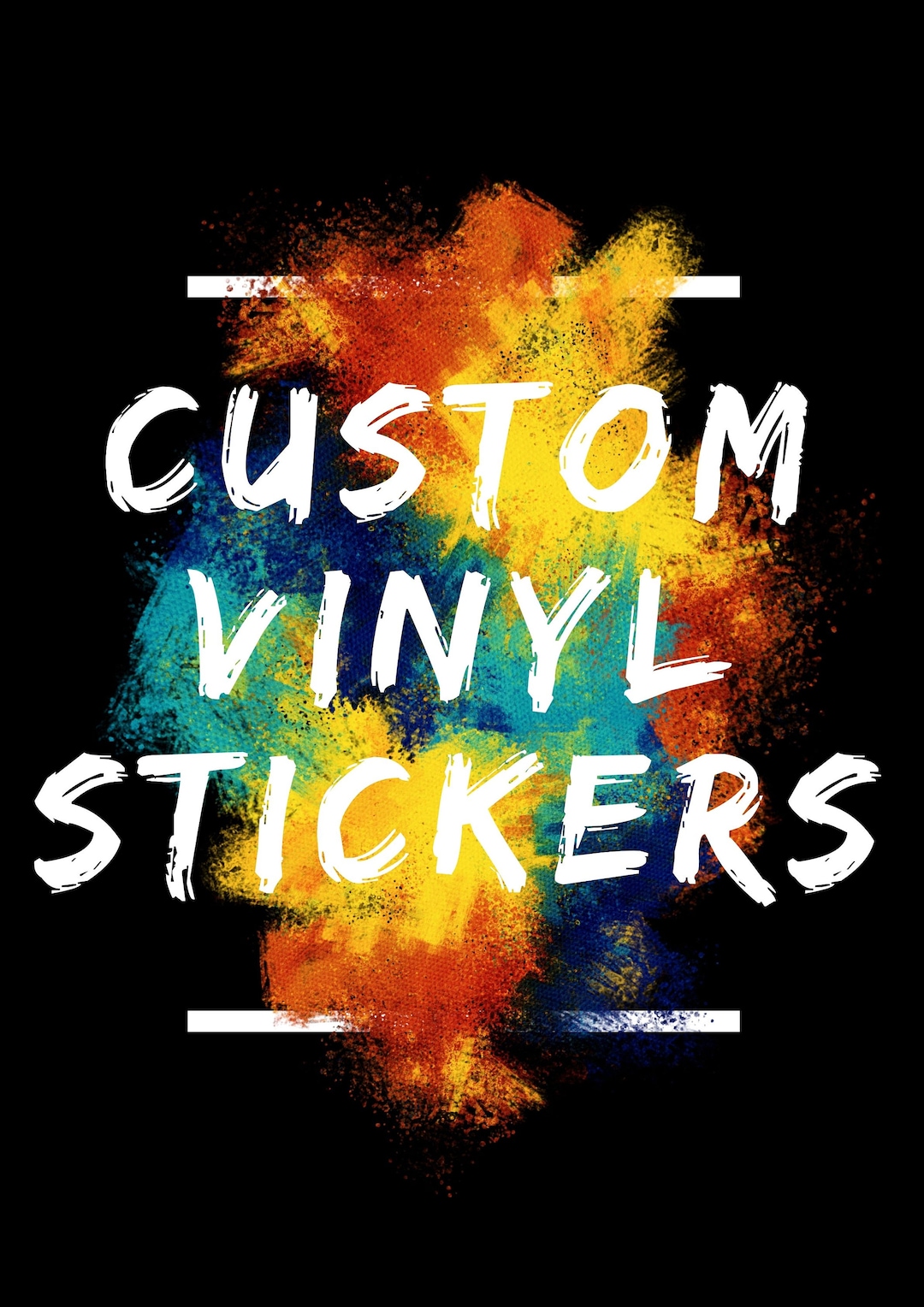 Custom Vinyl Stickers - Make Your Own Personalised Decal - Car/ Window ...