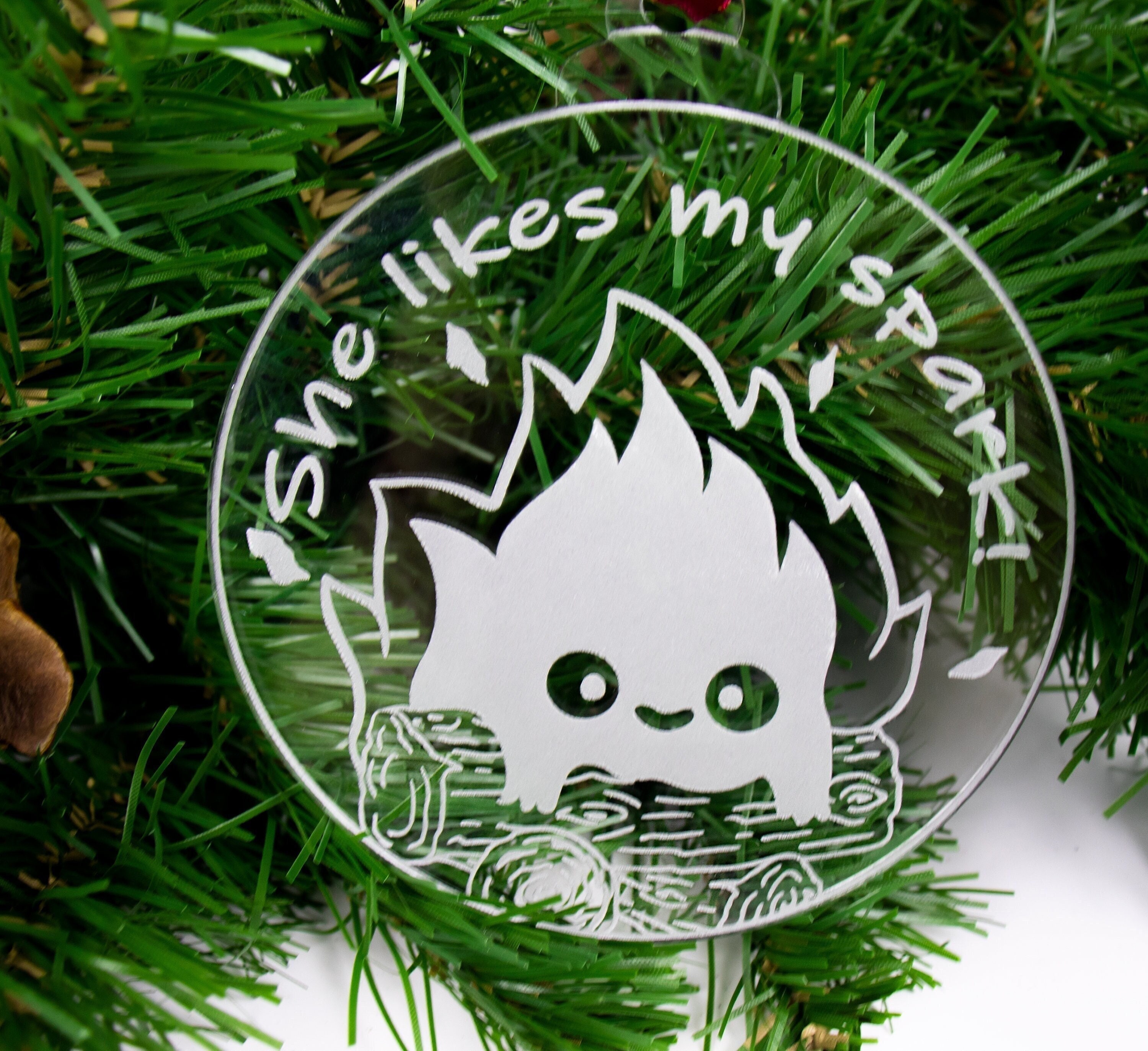 Calcifer With Custom Option! || Tree Ornament, Holiday, Winter Ornament ...