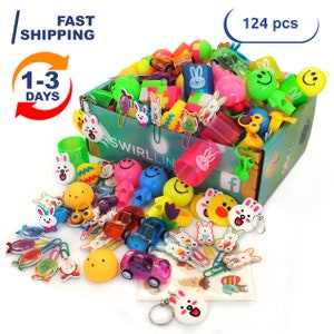 124 Pcs Prize Box Toys Kids Party Favors Easter Basket | Etsy