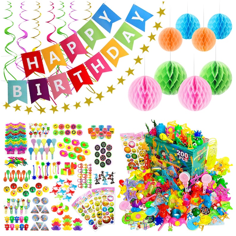 Party Favors Kids Pinata Filler 200 PCS Carnival Prizes Toys | Etsy