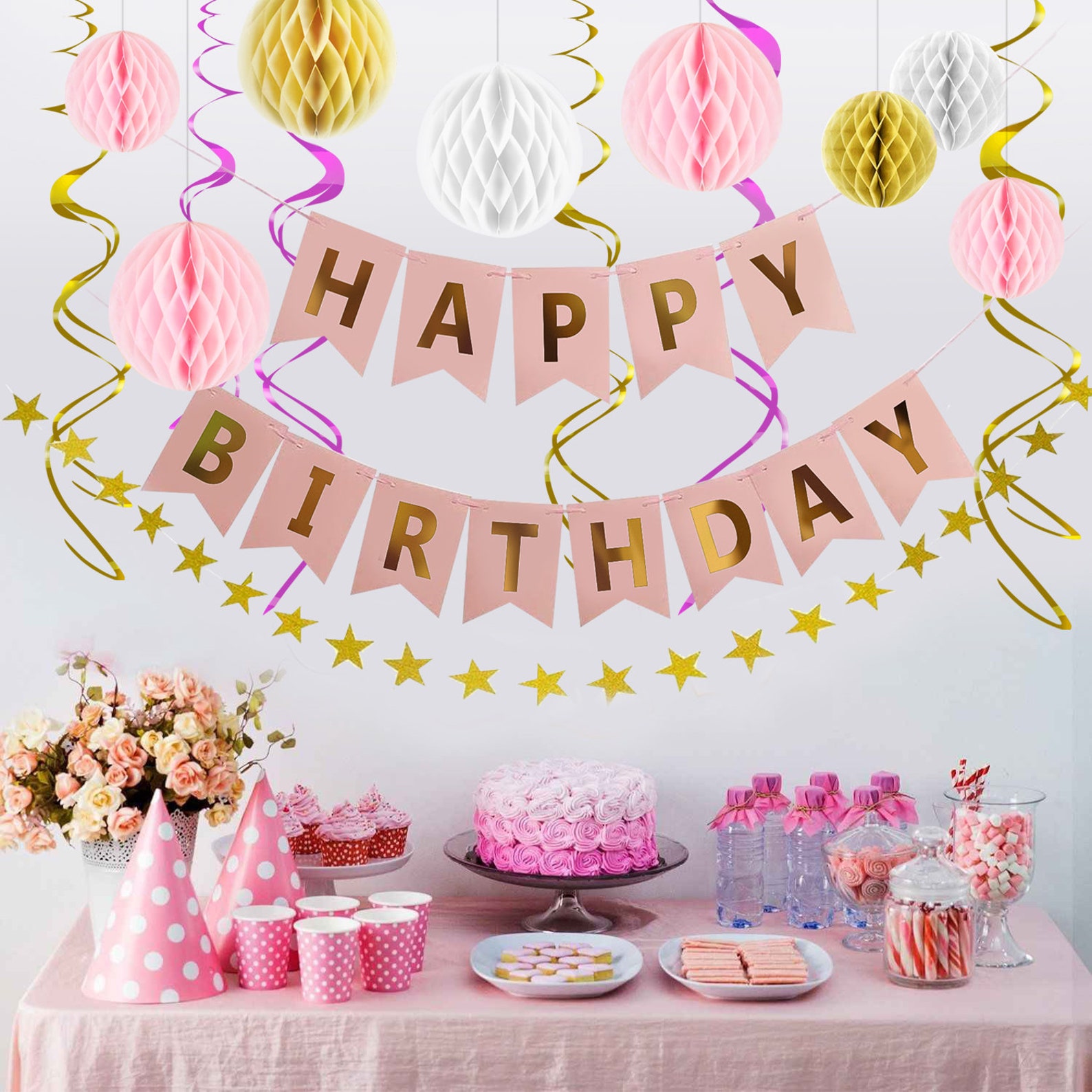 Happy Birthday Banner Kit Happy Birthday Decorations - Etsy