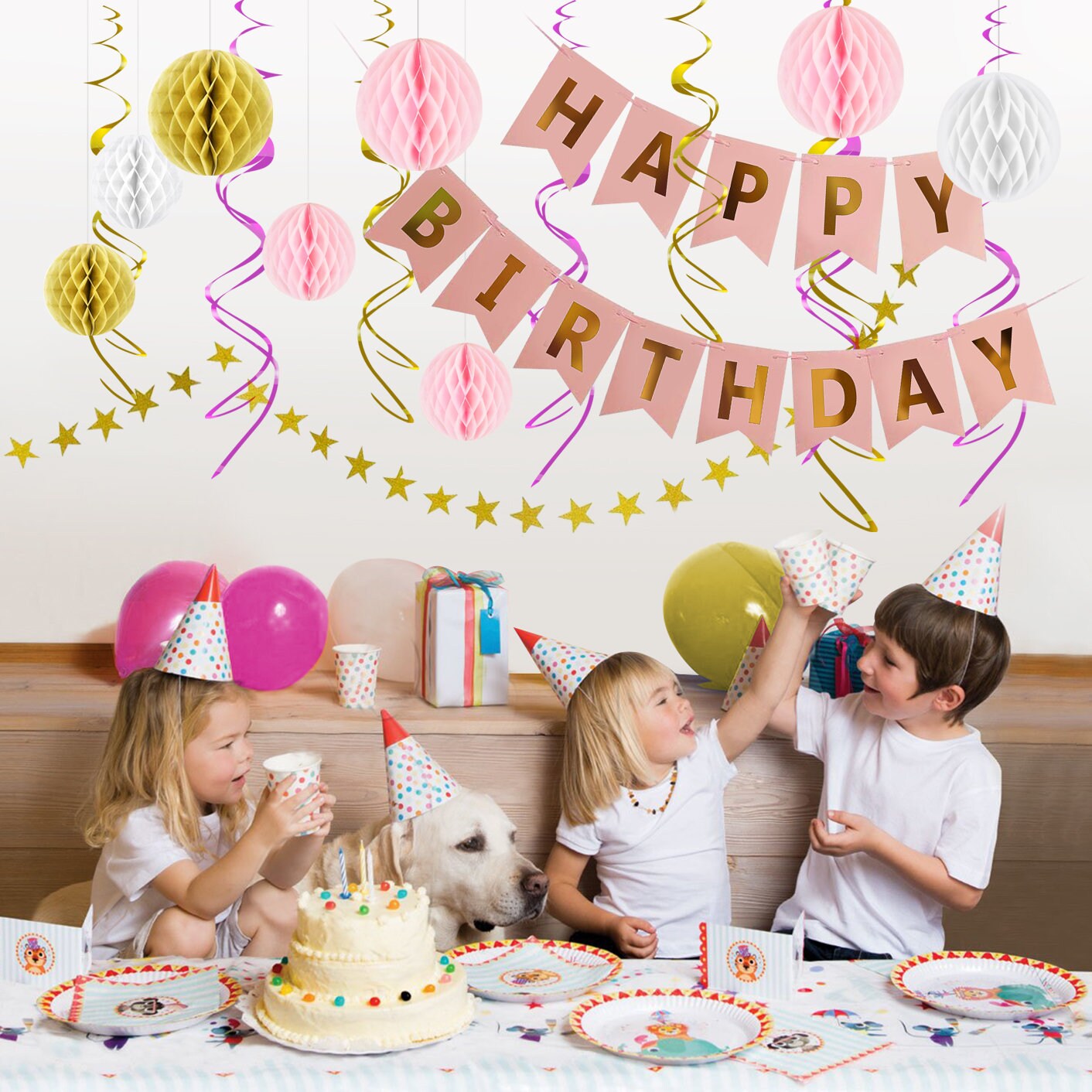 Happy Birthday Banner Kit Happy Birthday Decorations | Etsy