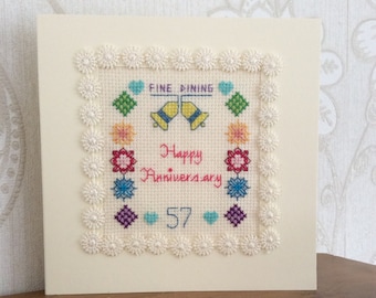 57th Wedding Anniversary Cards - Etsy