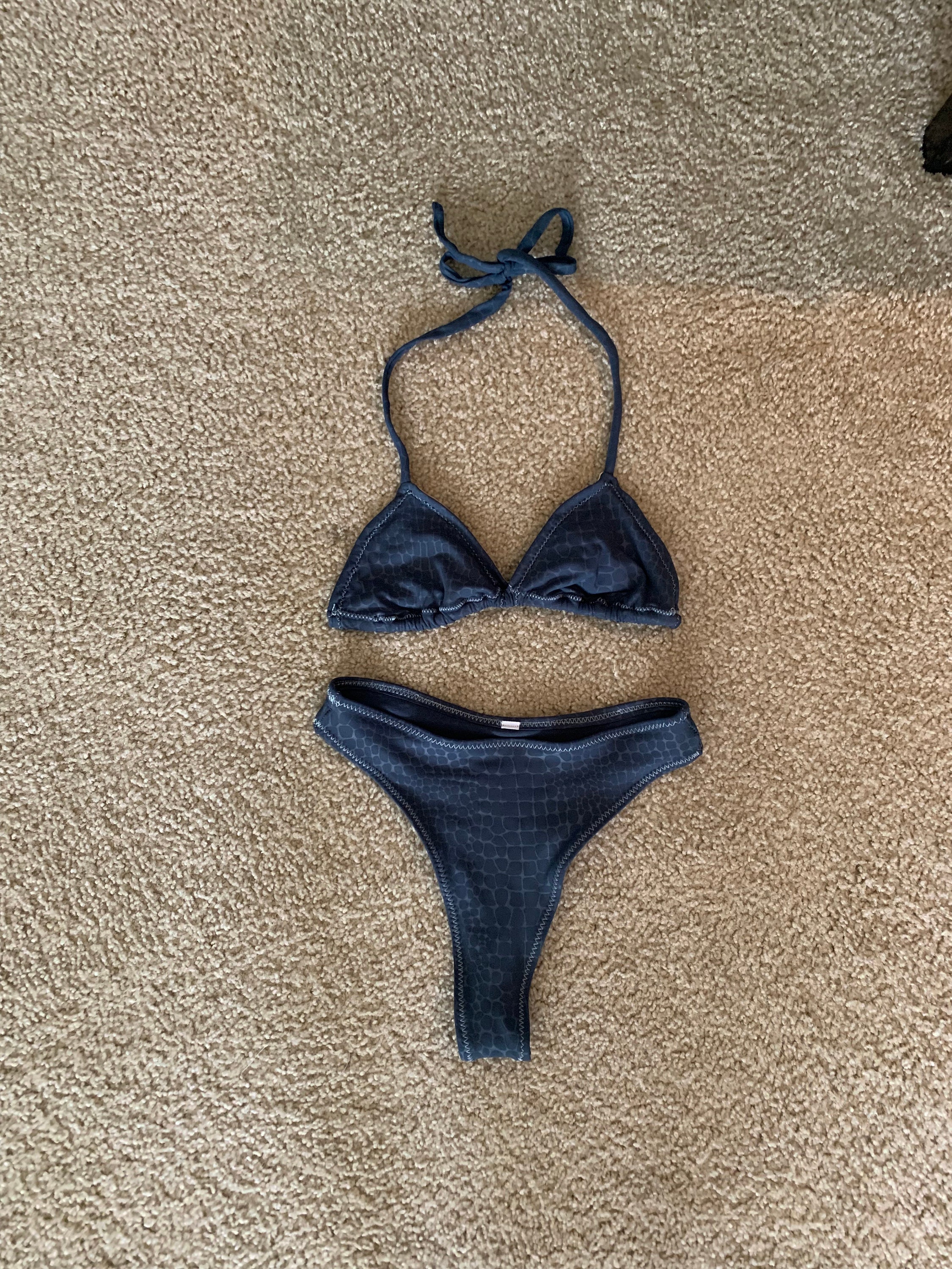 Faux Snake Skin Pattern Bikini - Etsy