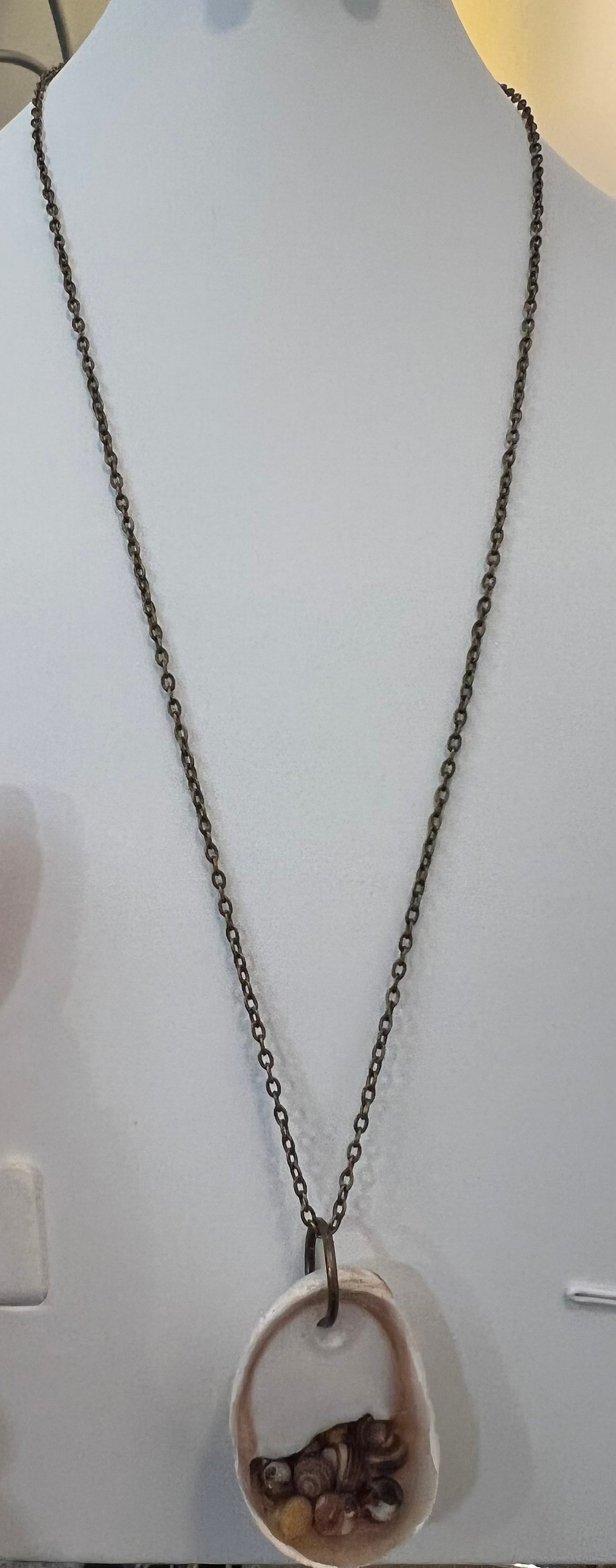 Lady Slipper Shell Periwinkle Necklace - Etsy