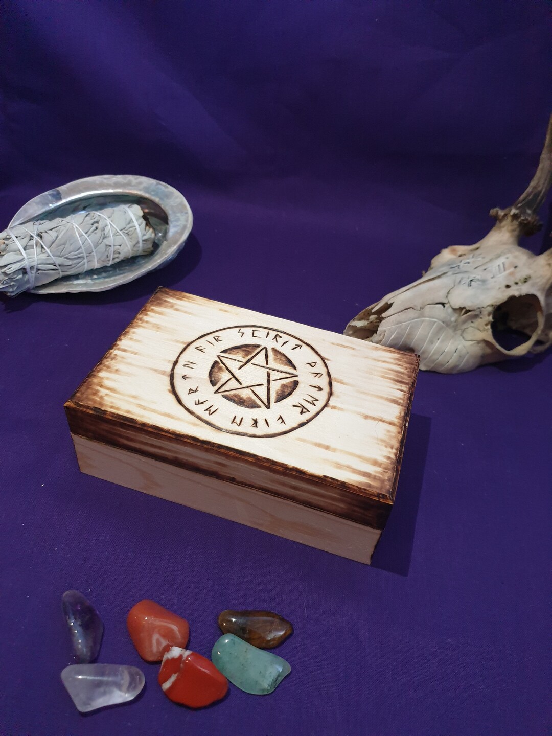 Pyrography Box-wiccan / Witchcraft Design - Etsy