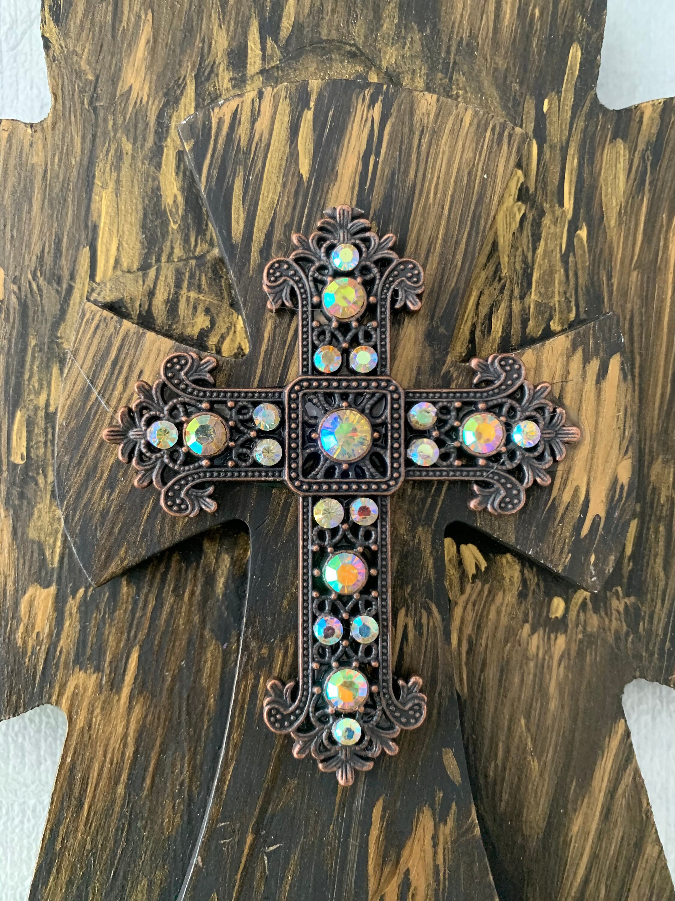 Bronze Filigree Cross - Etsy