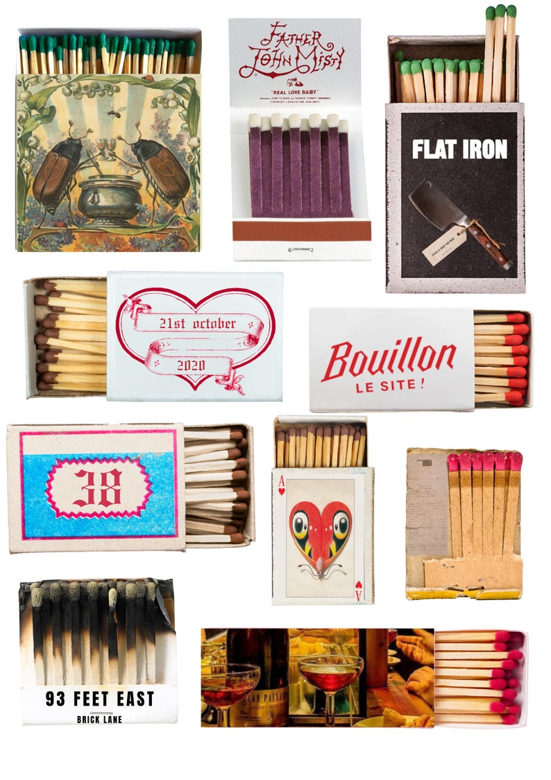 Match Box Art Print Template - Etsy