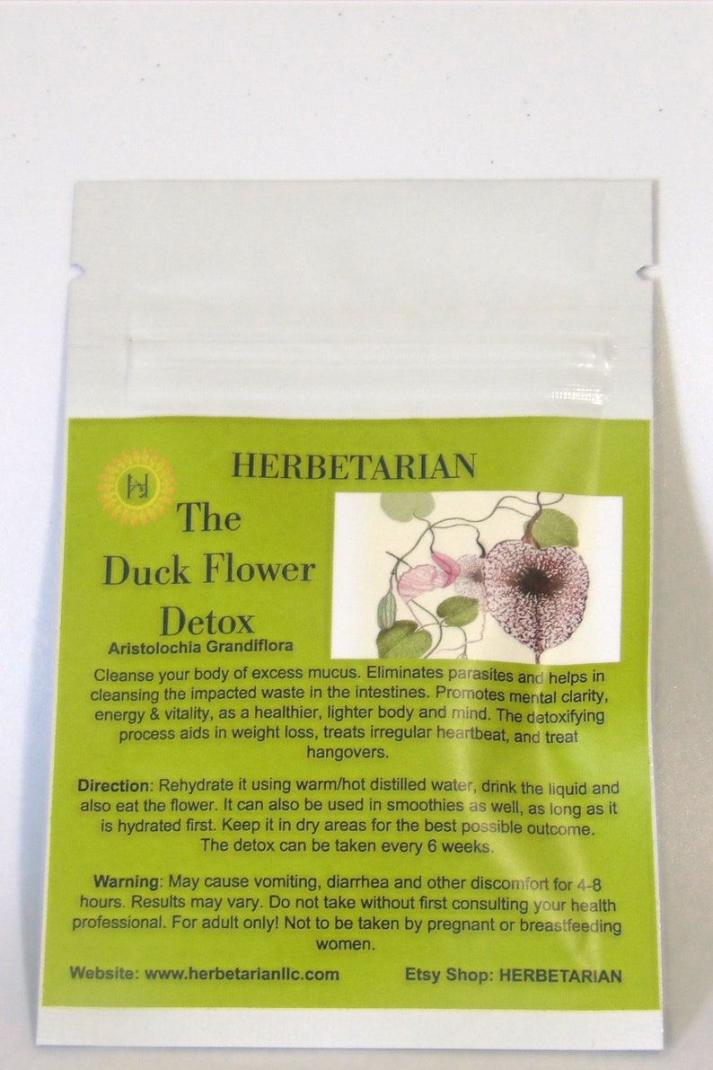 The Duck Flower Detox Full Body Alkaline Herbal Detox - Etsy