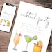 Cocktail Party Invitation Template - Tropical Drinks - Birthday ...