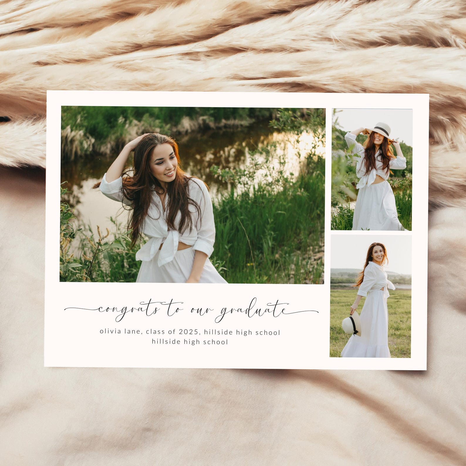 Modern Graduation Announcement Template: Photo Collage (digital ...