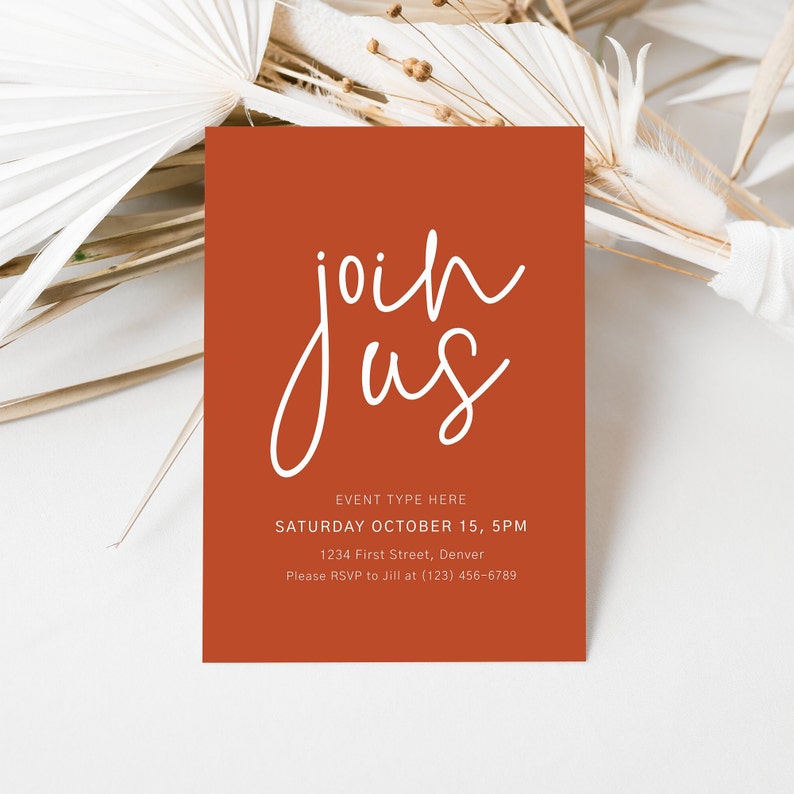 Join Us Party Invitation Template - All Occasions - Engagement ...
