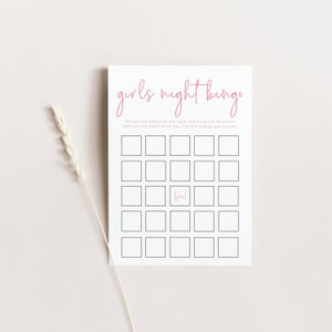 Girls Ladies Night Bingo Treasure Hunt Purse Edition - Instant Edit and ...