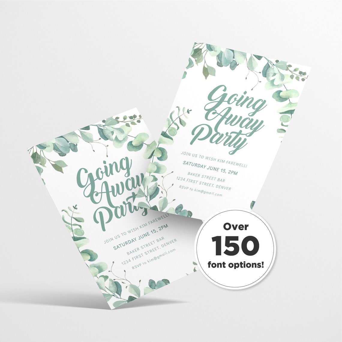 Going Away Party Invitation Template With - Etsy